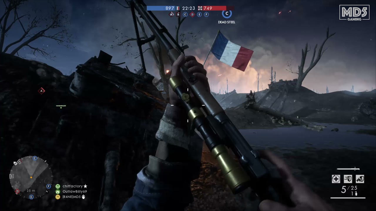 Battlefield 1 Night Map – Xbox Series X – Conquest BF1 Gameplay – World ...