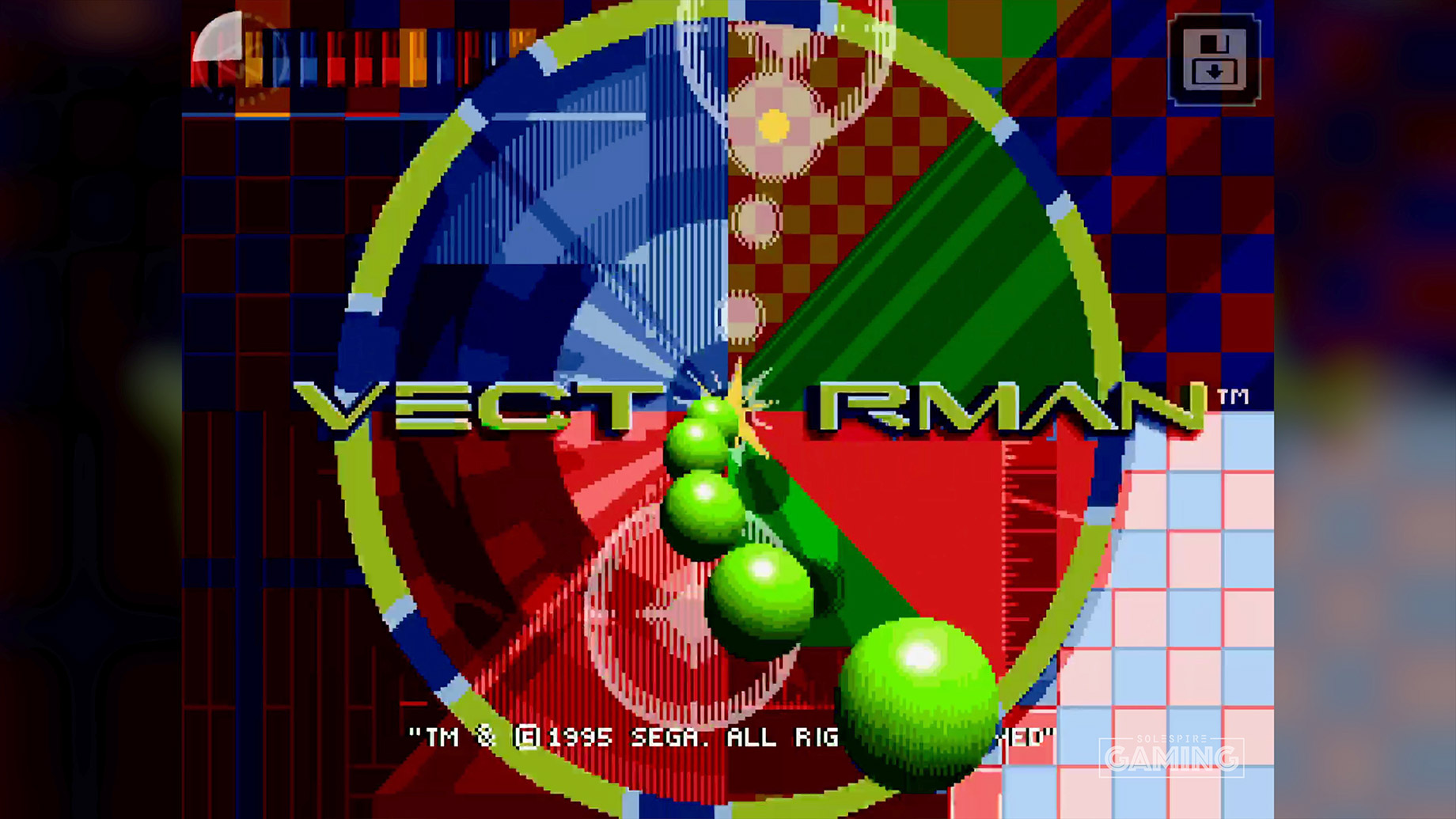 VectorMan – Title Screen & Intro Story – iPad Video – MD5 Gaming