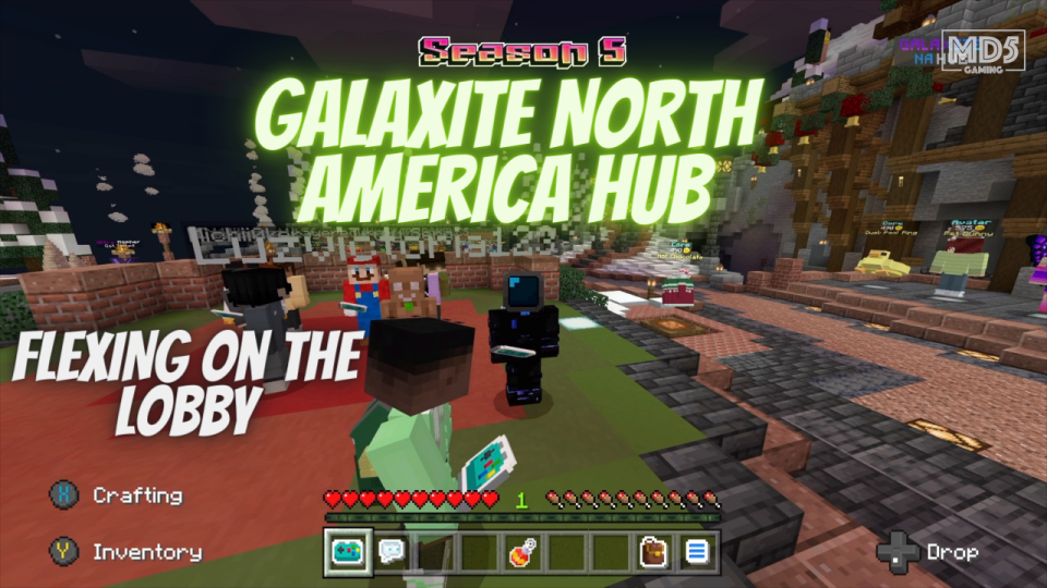 Flexing On The Galaxite HUB Lobby – North America – Minecraft Bedrock ...
