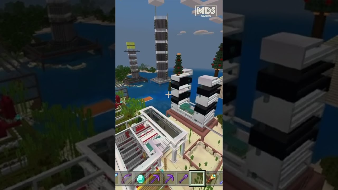 Minecraft Port City Resorts Before & After – Bedrock Survival Realm ...