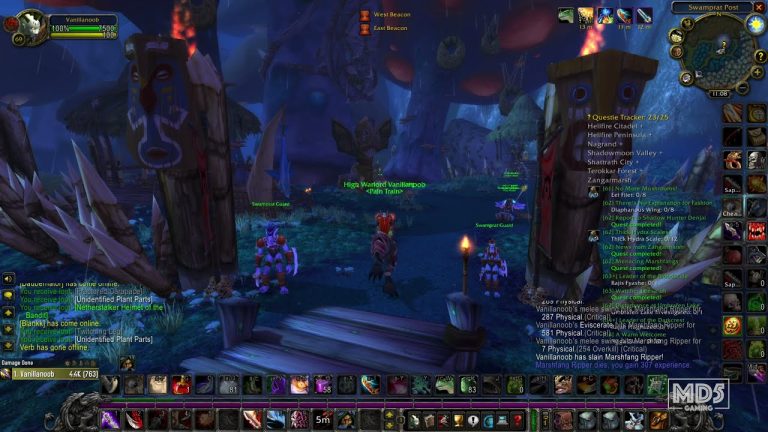 TBC Classic Dinging Level 70 Undead Horde Rogue Zangarmarsh – World of ...