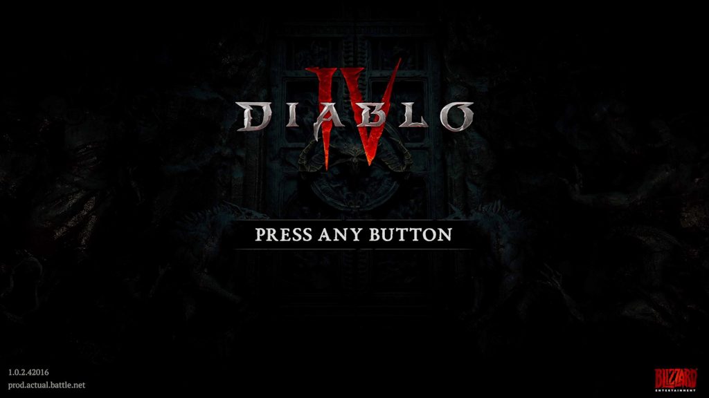Diablo IV Start Screen – MD5 Gaming