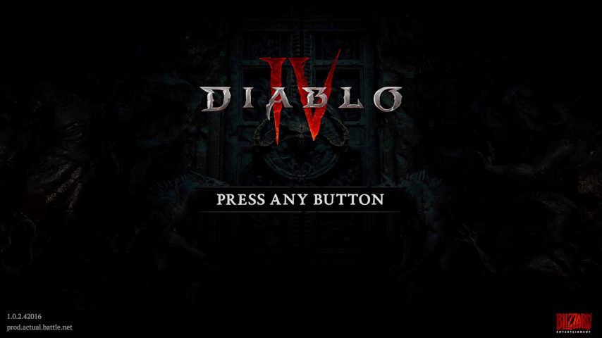 Diablo IV Start Screen – MD5 Gaming