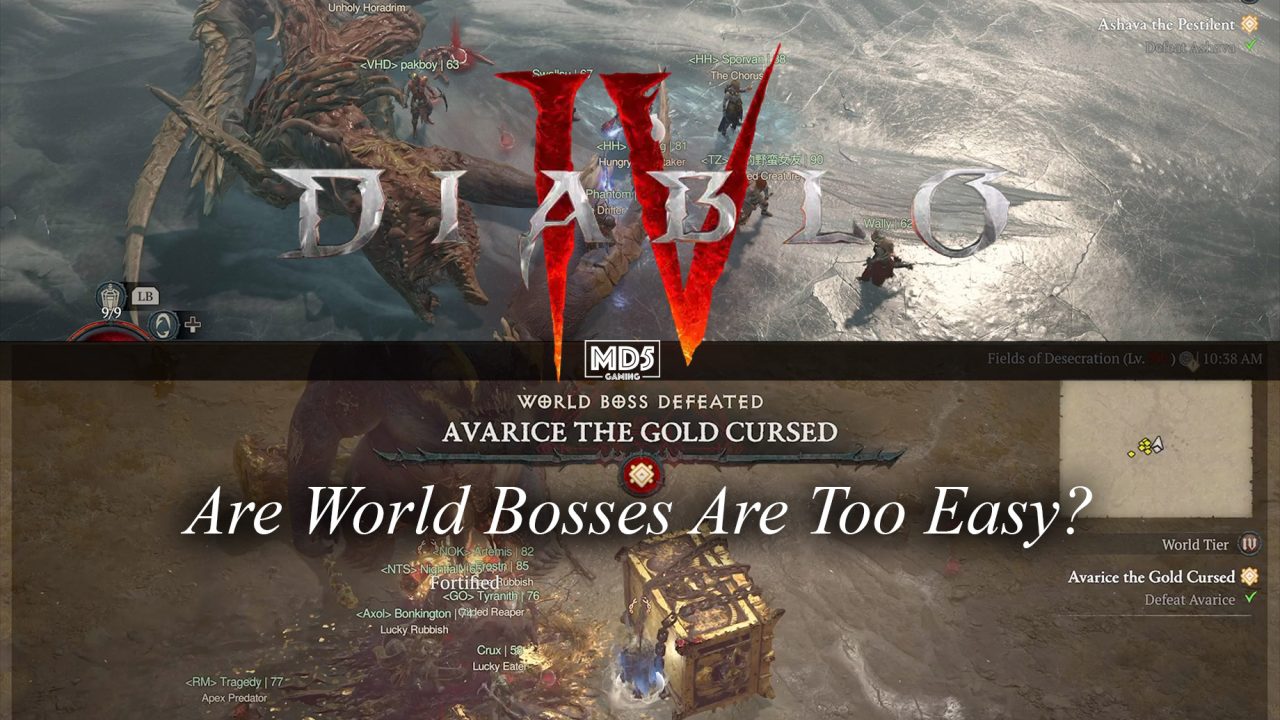 Diablo IV World Bosses Are Too Easy – Opinion – MD5 Gaming